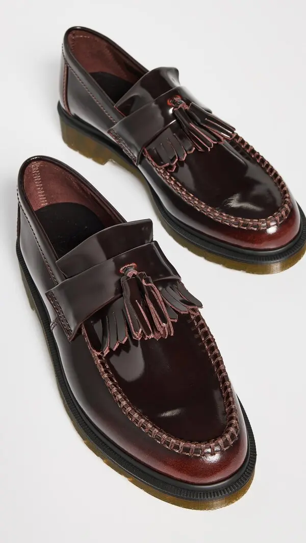 Dr. Martens Adrian Loafers In Red Arcadia - 30% Off | Editorialist